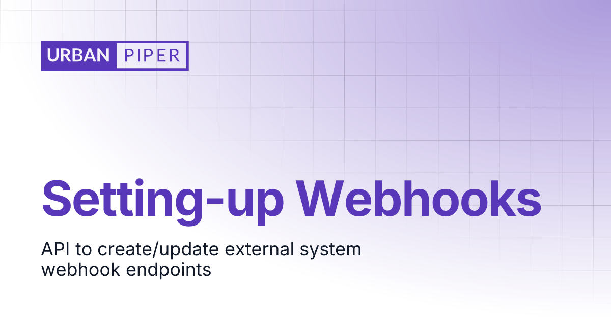Setting-up Webhooks | API Documentation | POS System