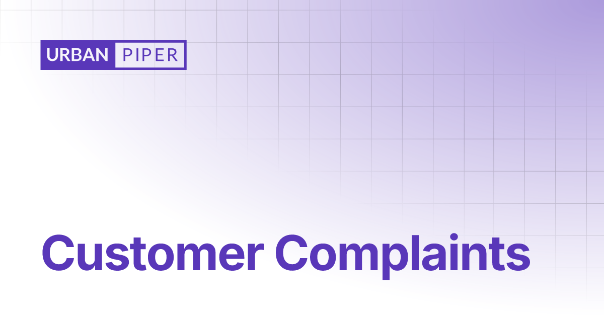 Customer Complaints | API Documentation | POS System
